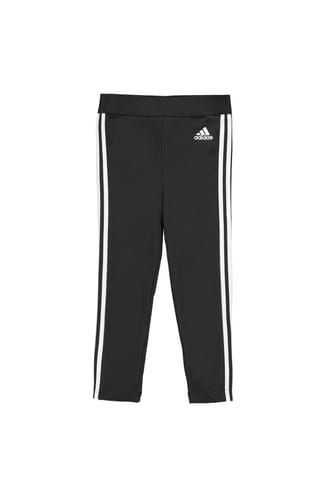 Black adidas Girls 3 Stripes Leggings - Get The Label