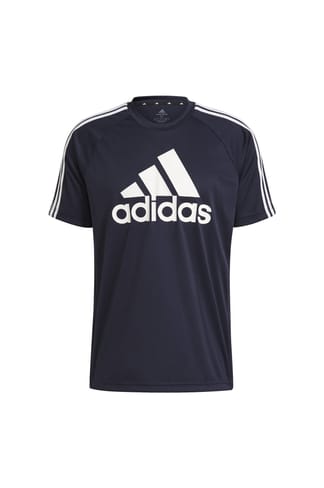 Blue adidas Mens Sereno Logo T-Shirt - Get The Label