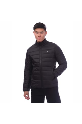 Black Farah Mens Samson Padded Jacket - Get The Label