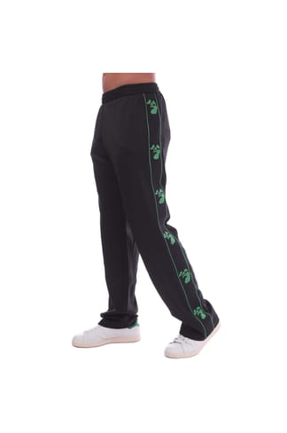 Black Off White Face Band Skate Track Pants - Get The Label