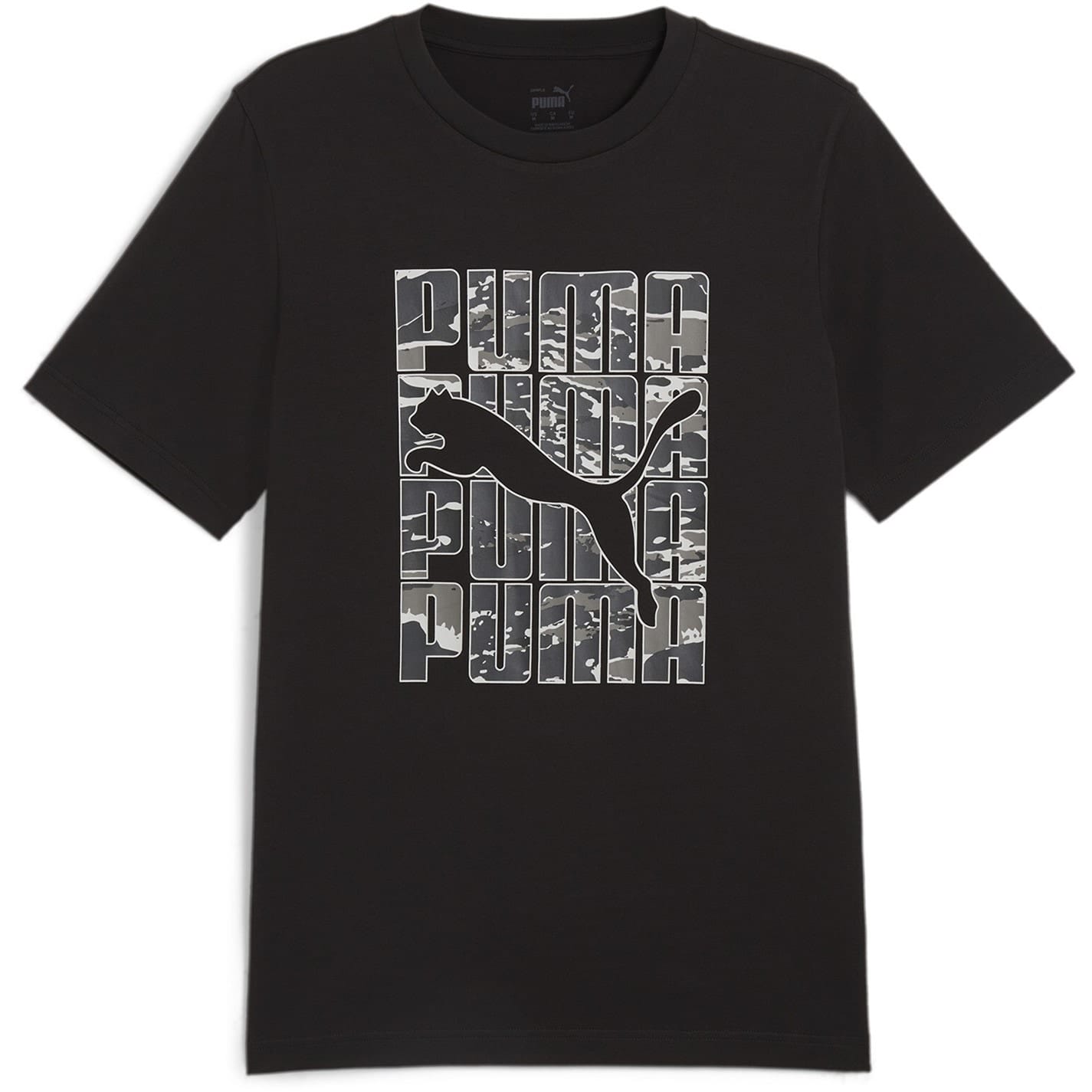 Black Puma Mens Graphics Camo Tee T Shirt Get The Label