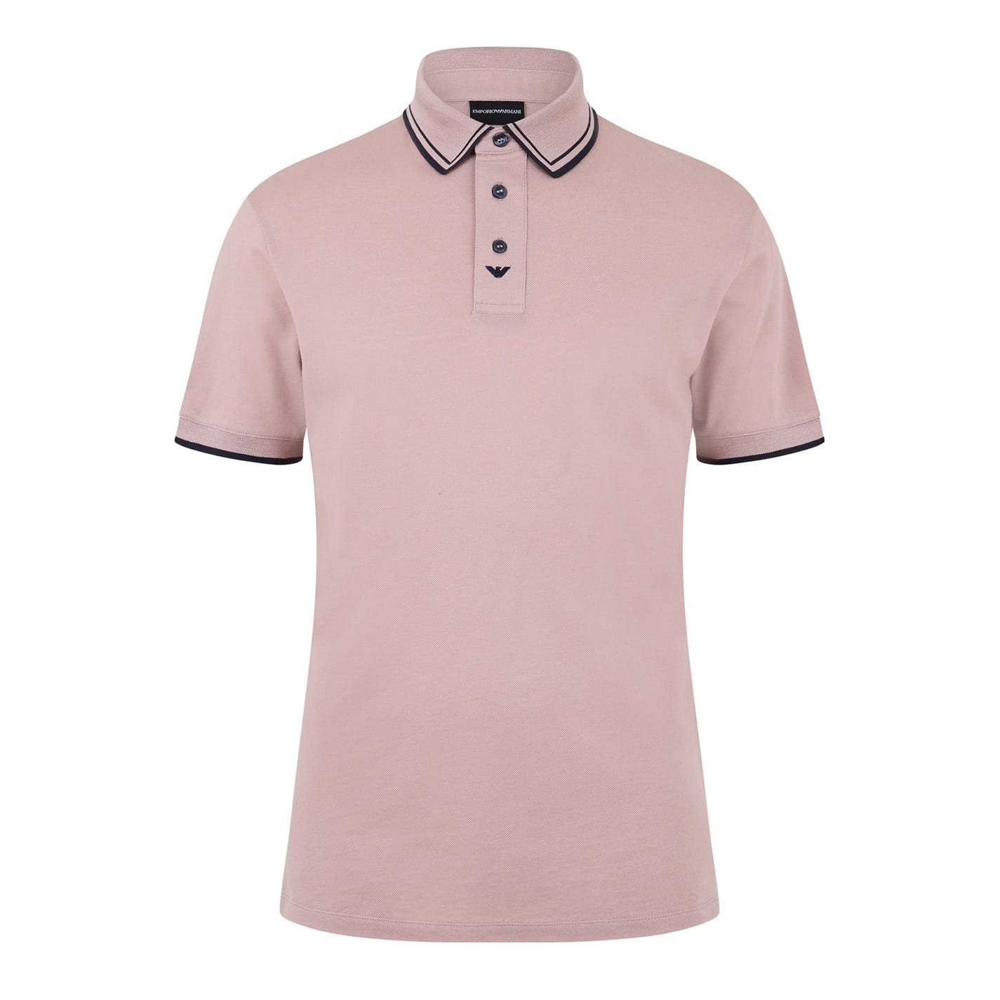 Pink armani polo shirt store