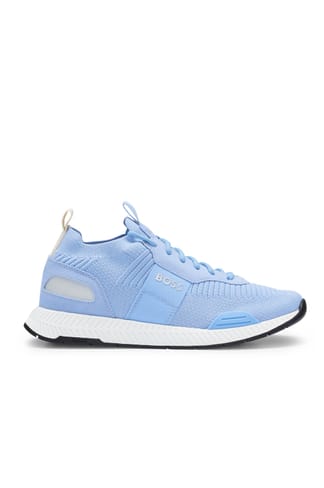 Light Blue Boss Titanium Running Trainers - Get The Label