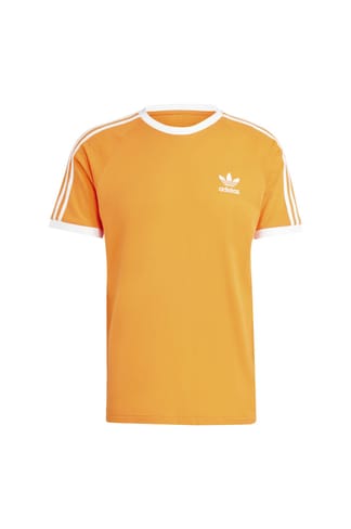 Orange adidas Originals Adicolor Classics 3-Stripes T-Shirt - Get The Label