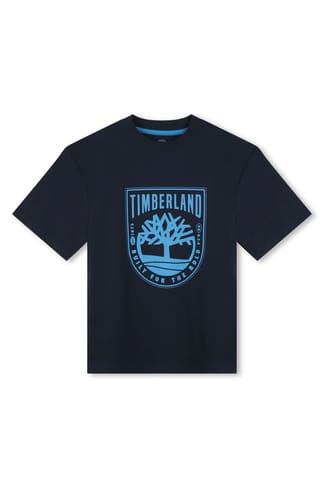 Blue Timberland Timberland Logo Regular Fit T-Shirt - Get The Label
