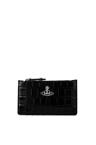Black Vivienne Westwood Crocodile Slim Long Card Holder - Get The Label