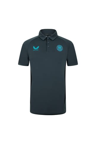 Grey Castore Bath Rugby Polo Shirt 2024 2025 Adults - Get The Label