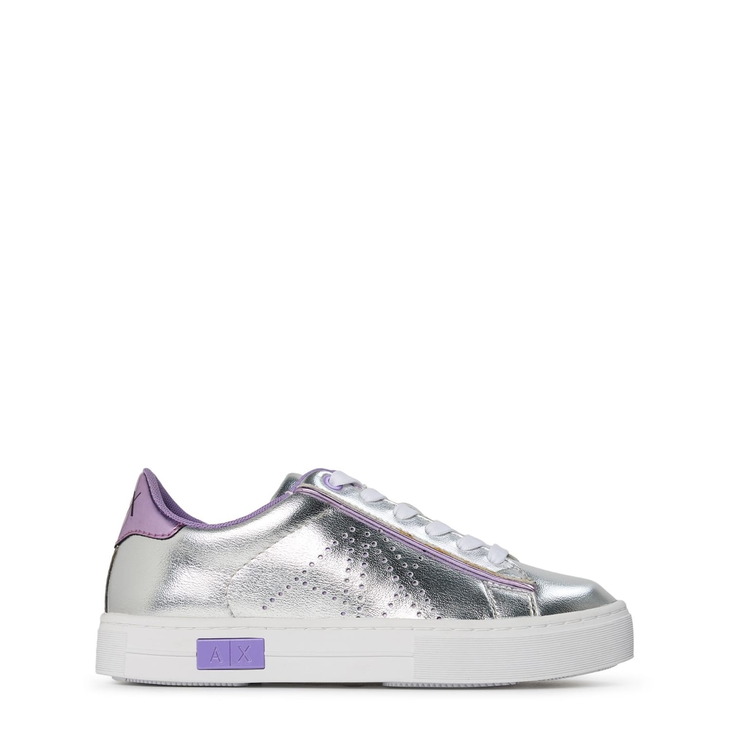 Silver Armani Exchange Ax Sneaker - Get The Label