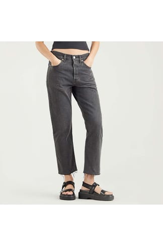 Black Levis 501 Crop Get Off My Cloud Jeans - Get The Label