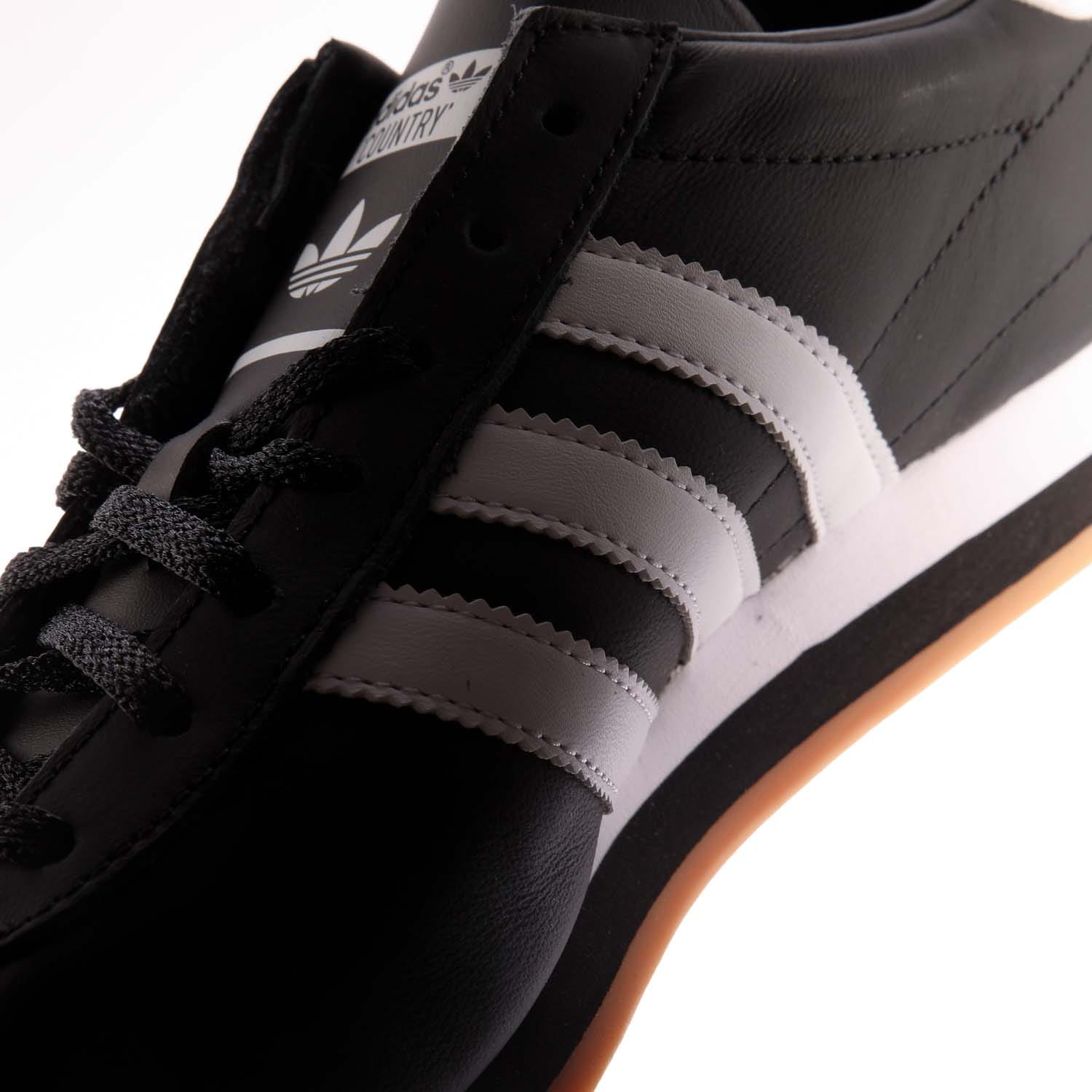 Black-White adidas Originals Country OG Trainers - Get The Label