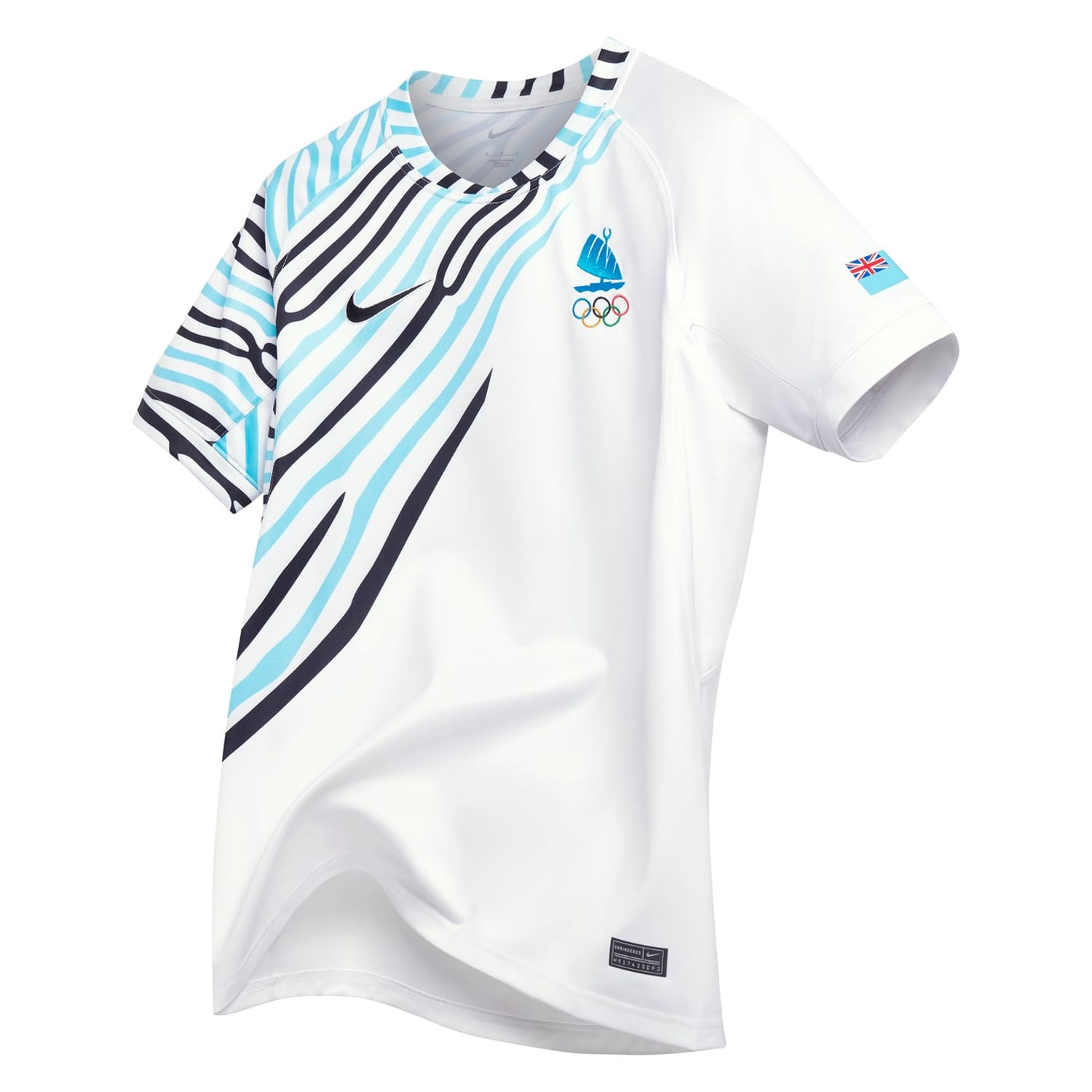 White Nike Mens Fiji Paris Olympics™ 7s Home Shirt 2024 - Get The Label