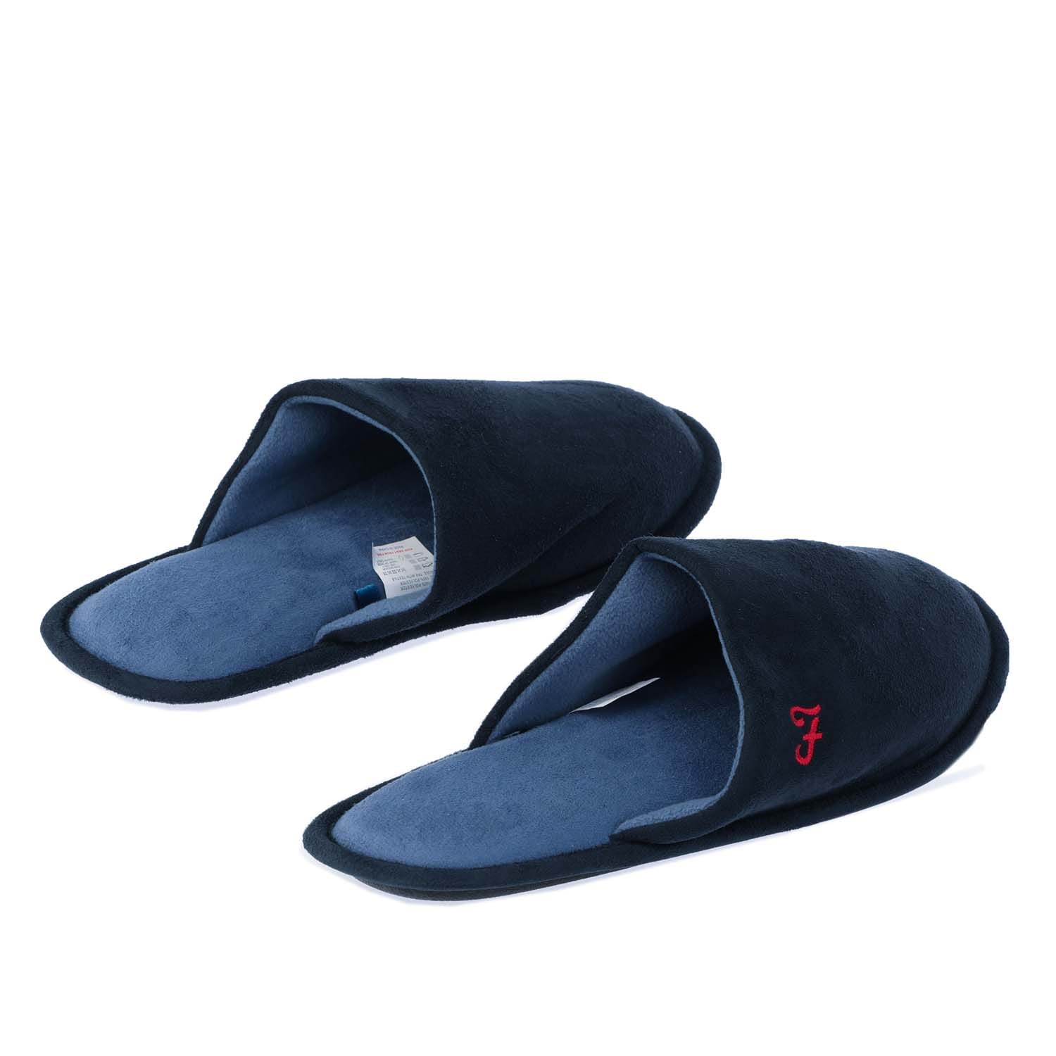 Navy Marl Farah Mens Hydraulic Slippers Get The Label