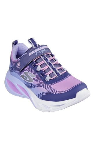 Purple Skechers Cosmic Glow Light Up Trainers - Get The Label
