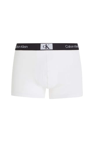 White Calvin Klein Logo Band Trunks - Get The Label