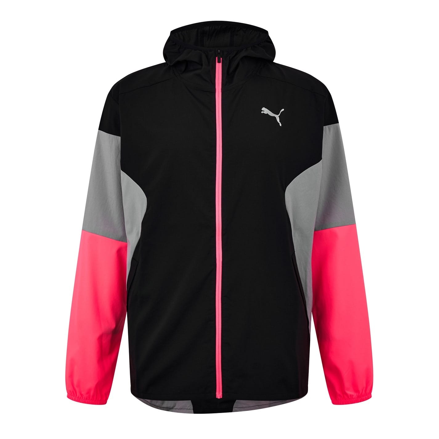 Puma Mens Run Lightweight Jacket Speed Brights Anorak in Black