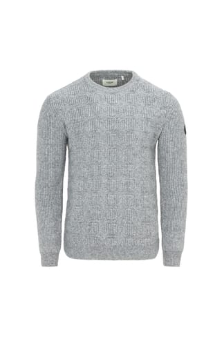 Grey Firetrap Long Sleeve Crew Neck Sweater - Get The Label