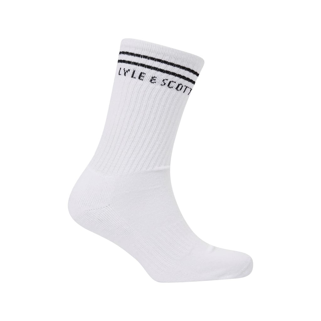 Multi Lyle And Scott 3 Pack Lettering Crew Socks - Get The Label