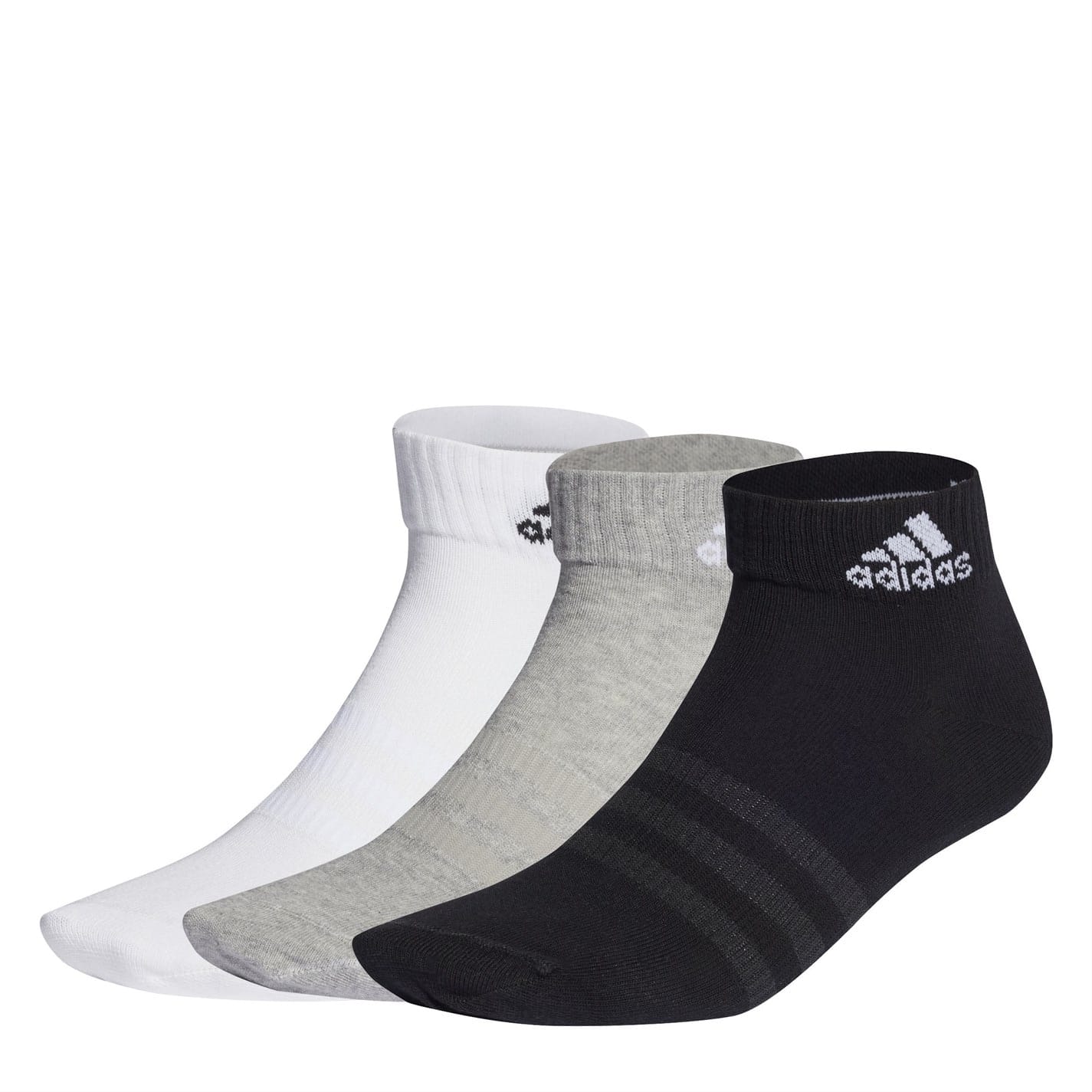 Multi adidas Thin And Light 3pk Ankle Socks Ladies Get The Label