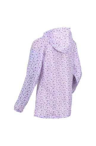 Purple Regatta Printed Pack It Waterproof Packable Jacket - Get The Label