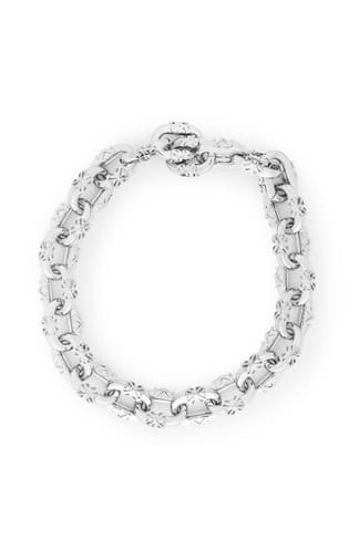 Silver Off White Chain Necklace - Get The Label