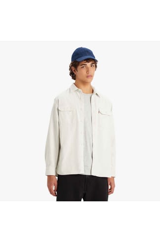 White Levis Jackson Worker Corduroy Overshirt - Get The Label