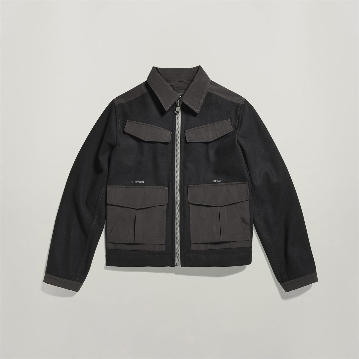 Black G Star Short Wool Jacket - Get The Label