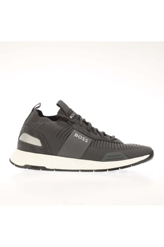 Grey Boss Titanium Running Trainers - Get The Label