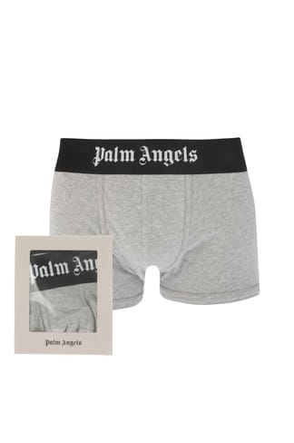 Grey White Palm Angels Trunks - Get The Label