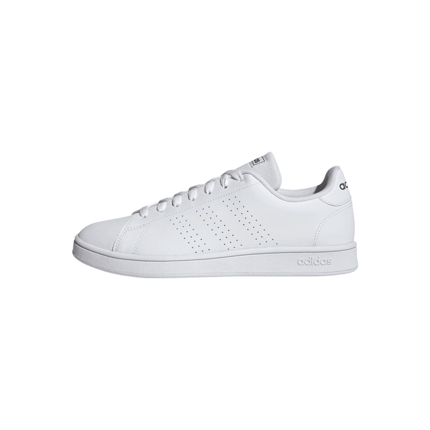 White adidas Advantage Base Trainers - Get The Label