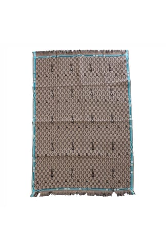 Camel Off White Monogram Blanket - Get The Label