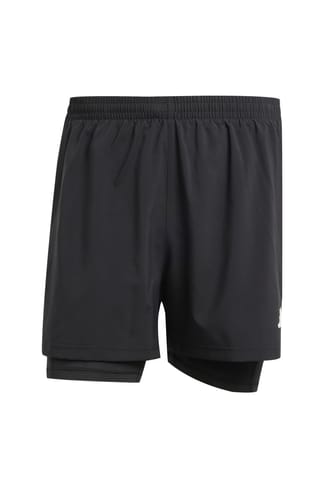 Black adidas Mens Own The Run 2 In 1 Running Shorts - Get The Label