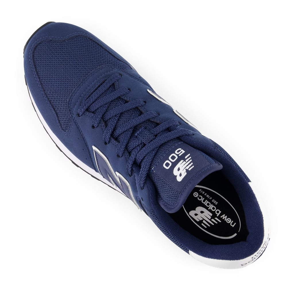 Blue New Balance 500 Flat Heel Trainers - Get The Label