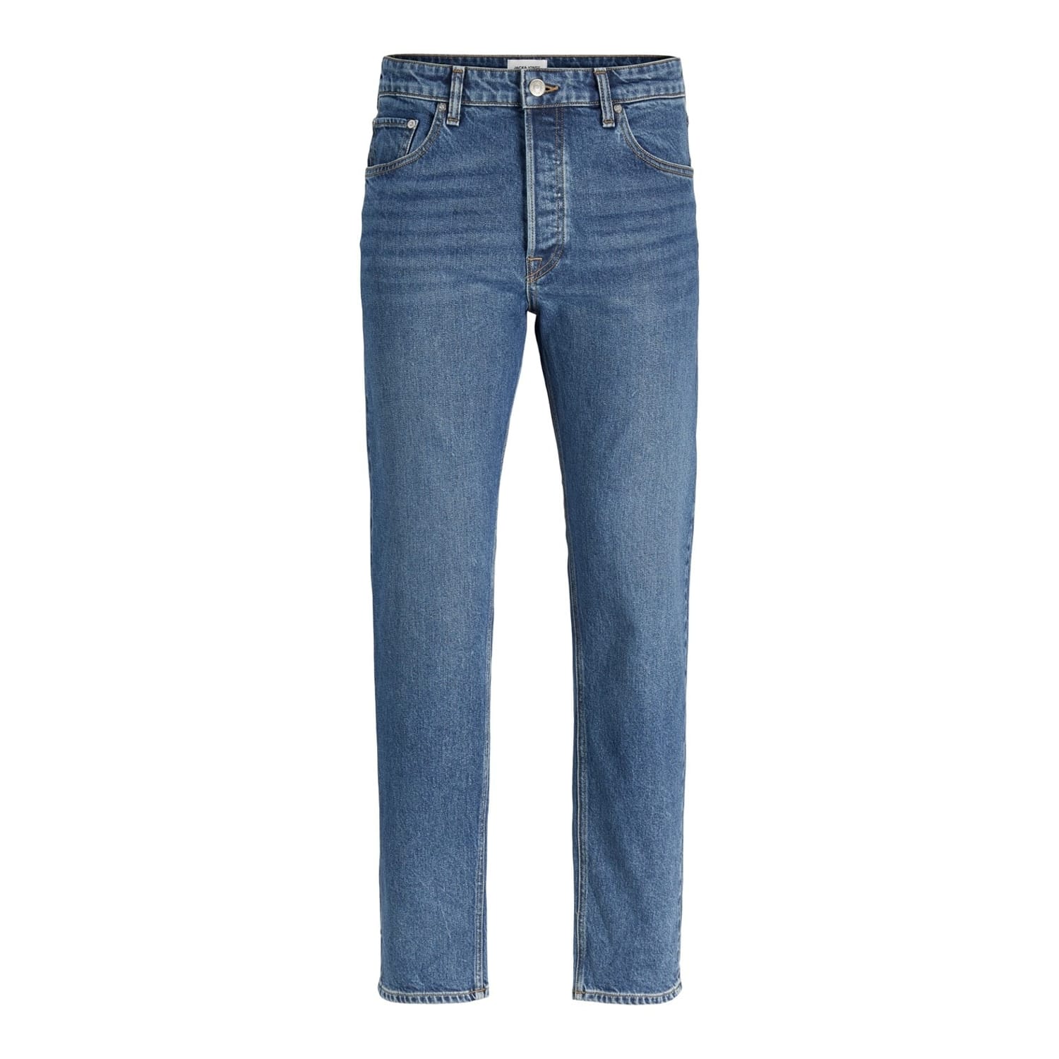Blue Jack and Jones Five Pocket Design Straight Jeans - Get The Label