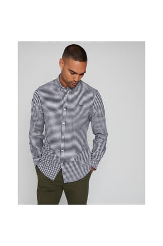 Blue Threadbare Oxford Regular Fit Long Sleeve Shirt - Get The Label