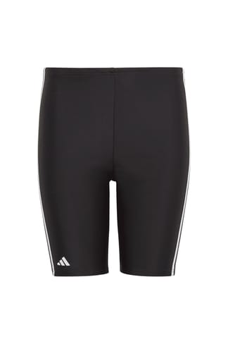 Black adidas Juniors Classic 3-Stripes Swim Jammer Shorts - Get The Label