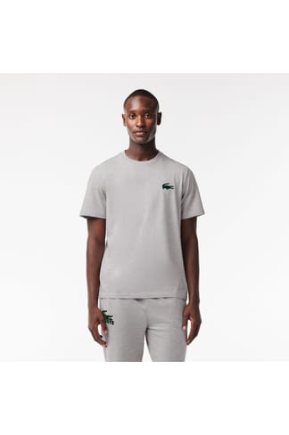 Grey Lacoste Cotton Loungewear T-Shirt - Get The Label