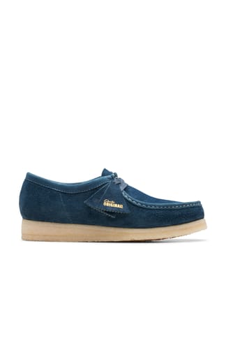 Navy Clarks Originals Wallabee Shoes - Get The Label