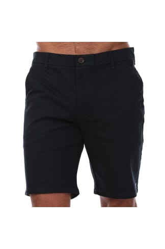Navy Farah Mens Bassett Chino Shorts - Get The Label