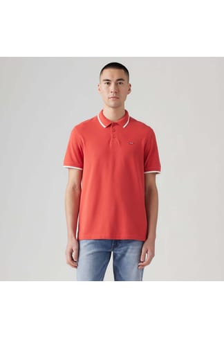 Red Levis Housemark Tipped Polo Shirt - Get The Label