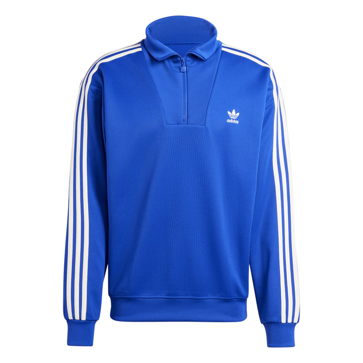 Blue adidas Originals Adicolor Funnel Neck Track Top - Get The Label