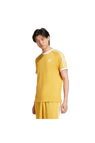 Yellow adidas Originals Adicolor Classics 3-Stripes T-Shirt - Get The Label