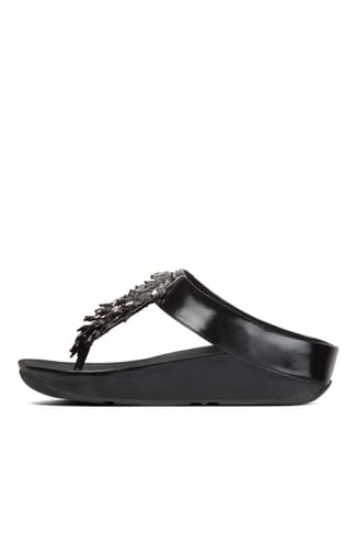 Black Fit Flop Rumba Ombre Toe-Thong Sandals - Get The Label
