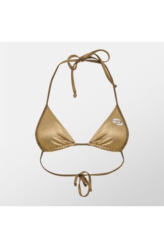 Gold Diesel Triangle Logo Bikini - Get The Label