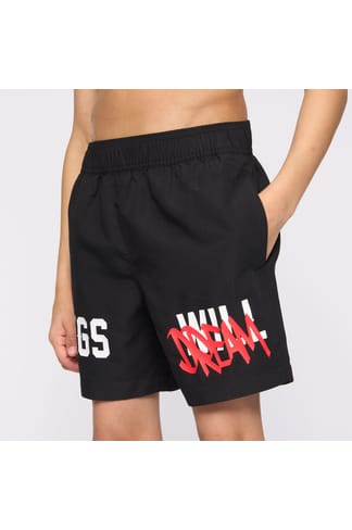 Black Kings Will Dream Juniors Tagged Swim Shorts - Get The Label