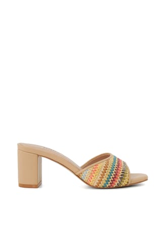 Multi colour Dune London Multicolour Rainbow Crochet Mule Sandals - Get ...