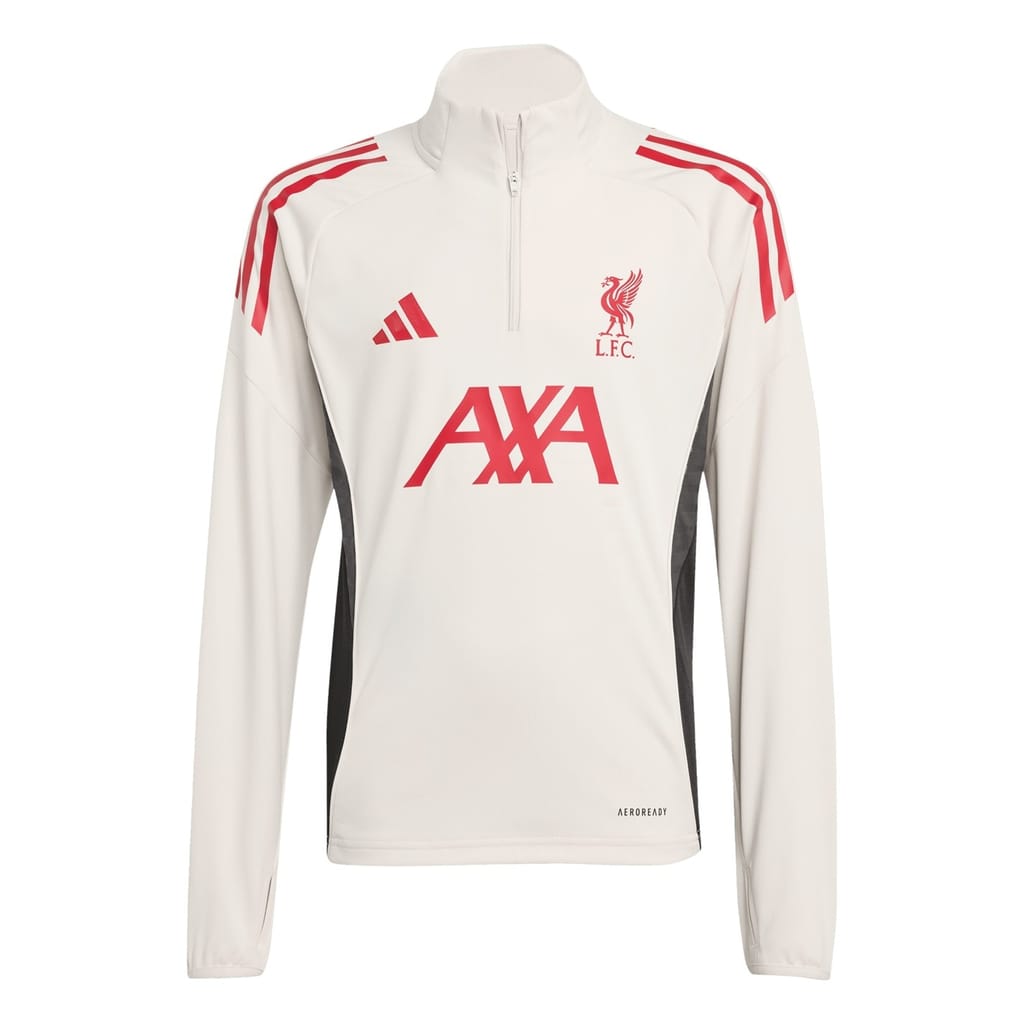 White adidas Liverpool Training Top 2025 2026 Juniors - Get The Label