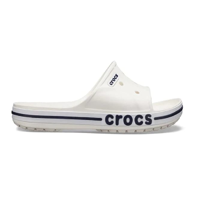 White Crocs Bayabnd Slide - Get The Label