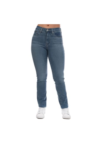 Denim Levis Womens 724 High Rise Straight Rio Frost Jeans - Get The Label