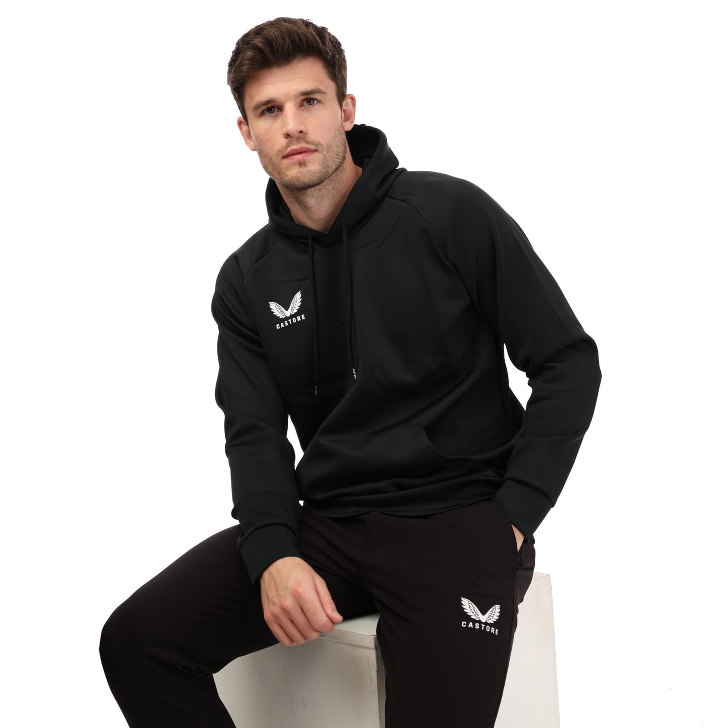 Black Castore Mens Scuba Overhead Hoodie - Get The Label