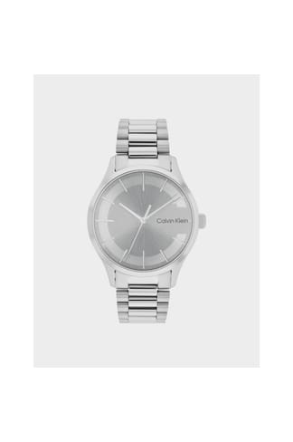Silver Calvin Klein Mens Iconic Bracelet Watch - Get The Label